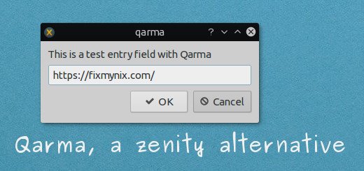Qarma - A lightweight zenity alternative in Qt | PCsuggest